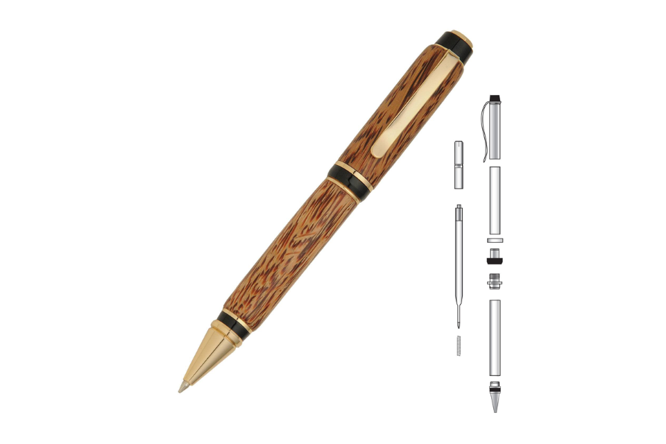 Packard Woodworks: The Woodturner's Source: Big Ben Gold Twist Pen Kit