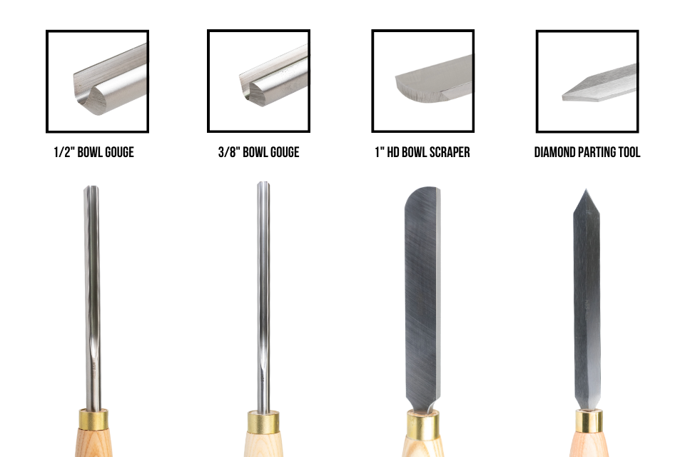 Packard Woodworks: The Woodturner's Source: Packard 4pc Bowl Set